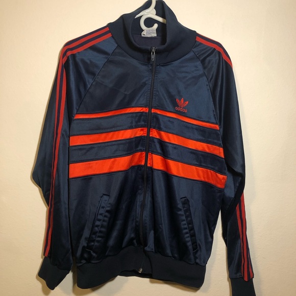 adidas | Jackets & Coats | Vintage 8s Adidas Trefoil Run Dmc Track ...